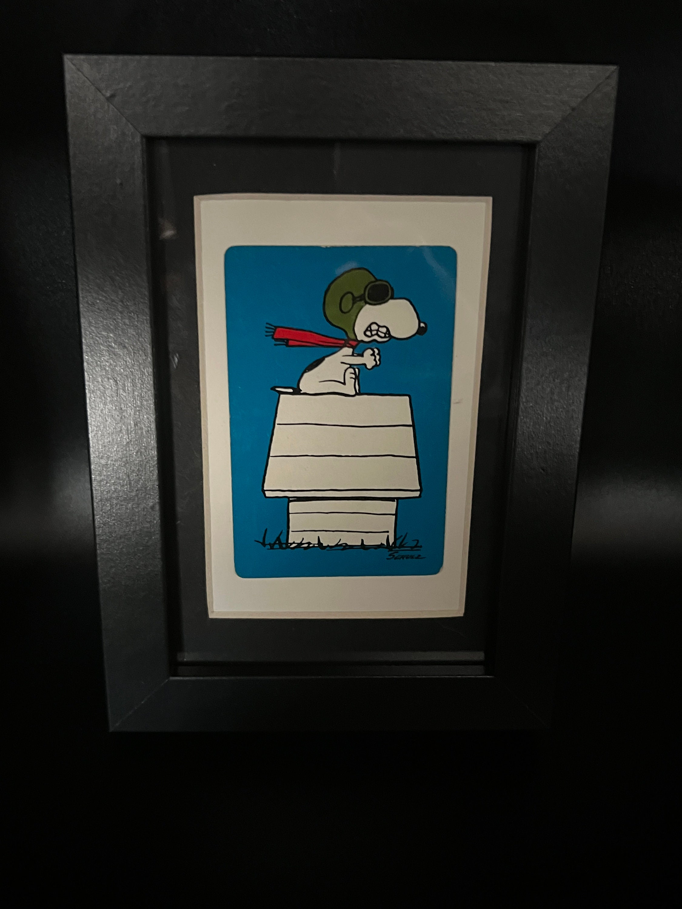 Snoopy Peanuts Hand-made Blank Greetings Card Vintage Playing Card ...
