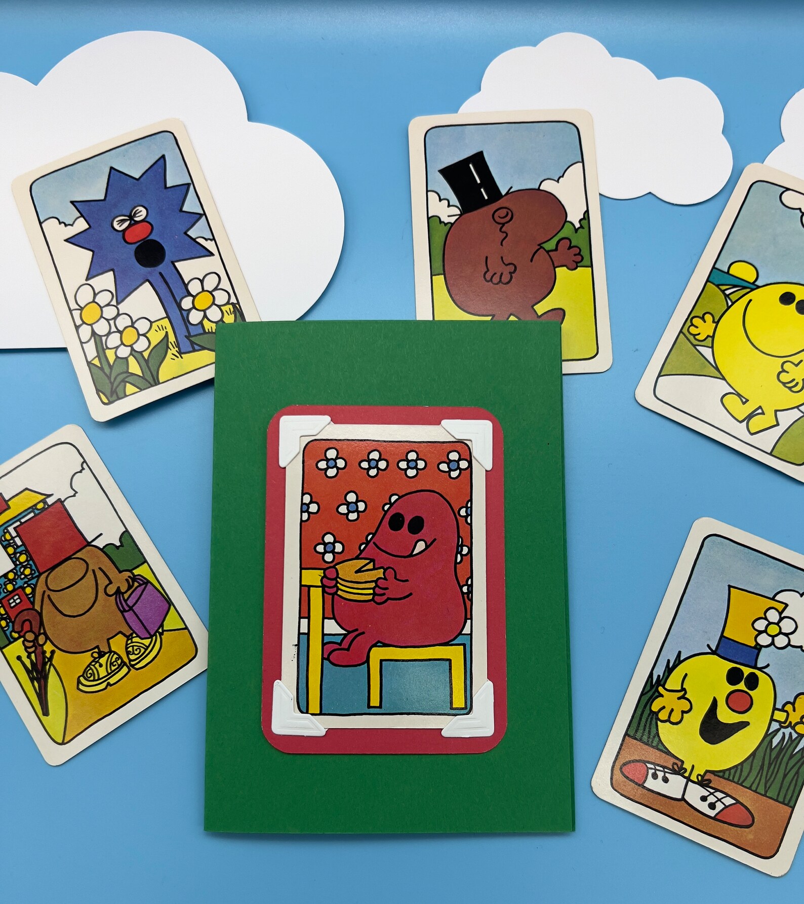 Mr Men Vintage Playing Cards Greetings Card BBC Children's - Etsy