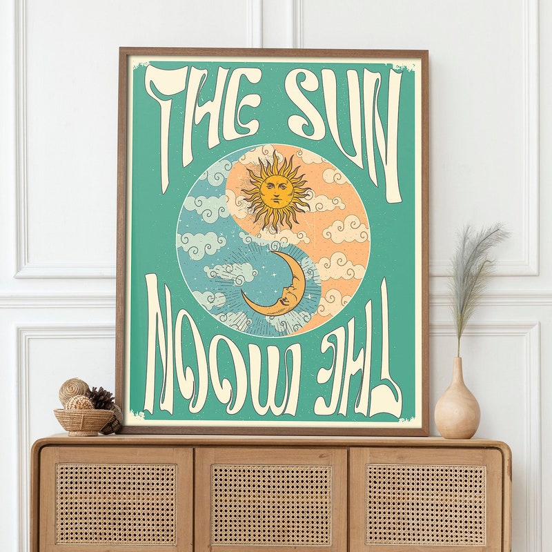 Sun and Moon Poster - Etsy