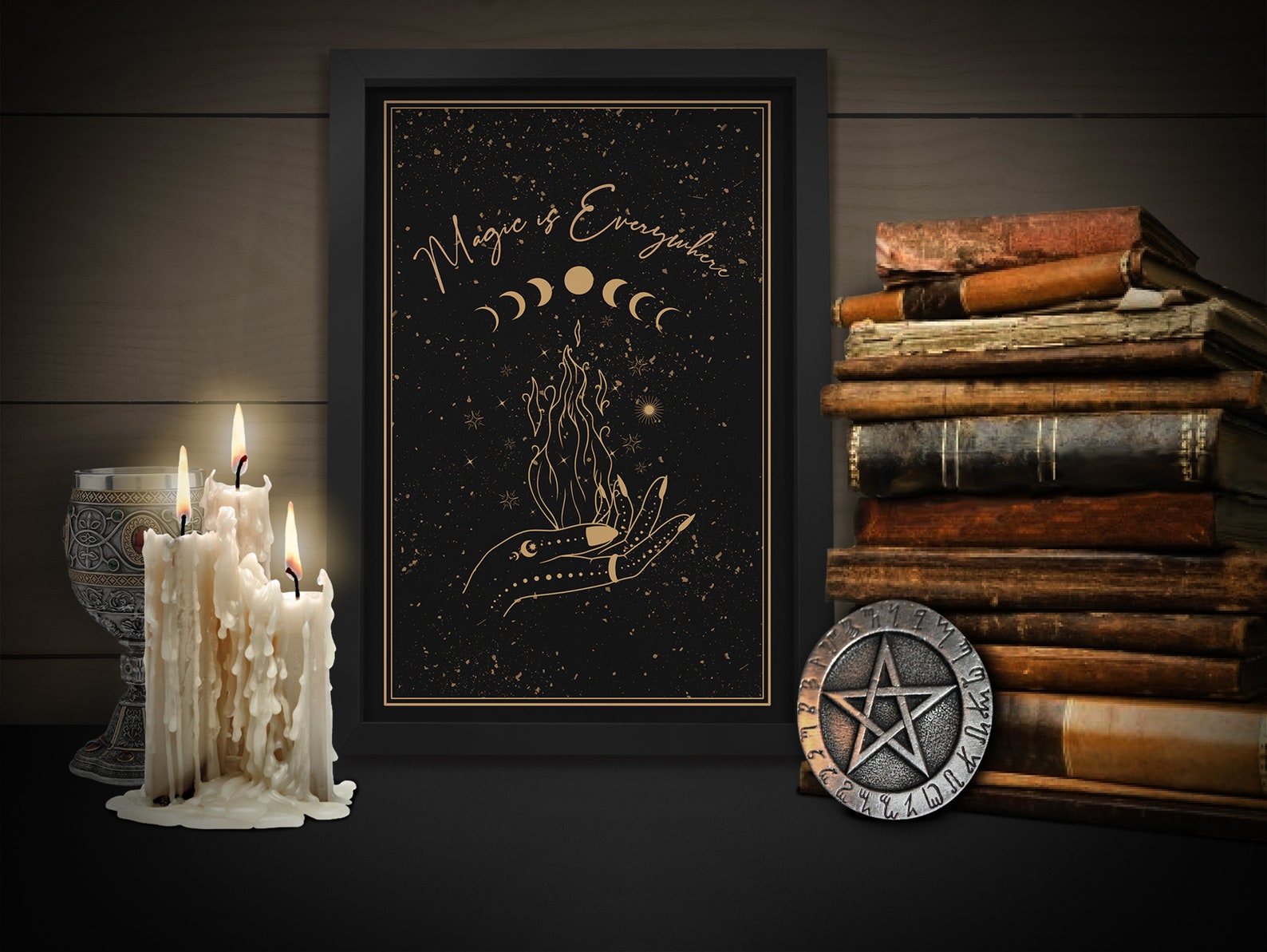 Witchy Wall Art Dark Wall Decor I Gothic Wall Decor Witchy Art Print I ...