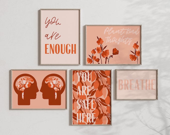18 Therapist Office Art Decor, Psychologist Print Bundle, Counseling ...