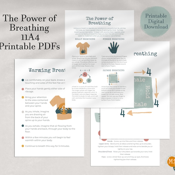 Breathing Exercises Posters - Etsy