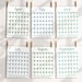 Calendar Printable Wall Calendar Positive Affirmations Blue Green Wall ...