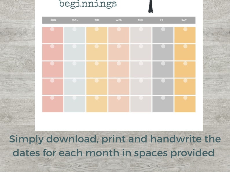 Mindfulness Calendar 2024 Affirmations Self Compassion Breathing ...