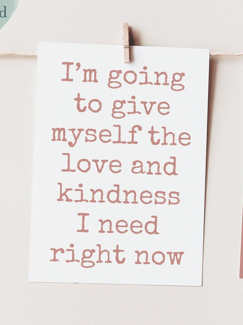 Printable Affirmation Cards Self Love Flash Cards Self - Etsy UK