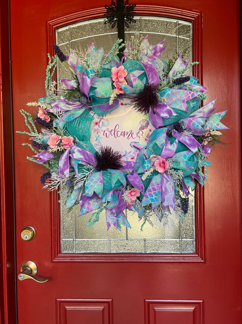 Beautiful Mermaid Welcome Wreath - Etsy