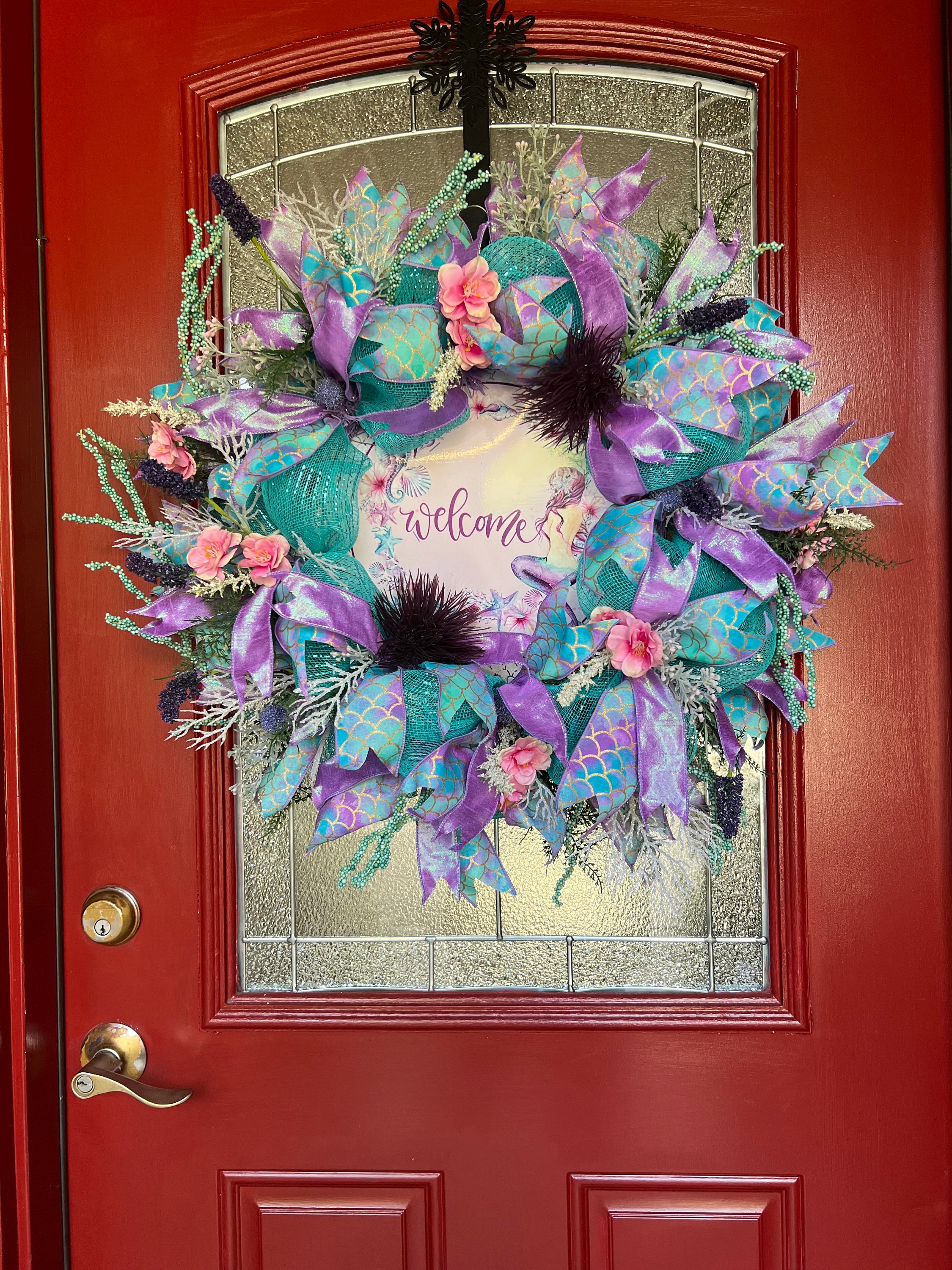 Beautiful Mermaid Welcome Wreath - Etsy