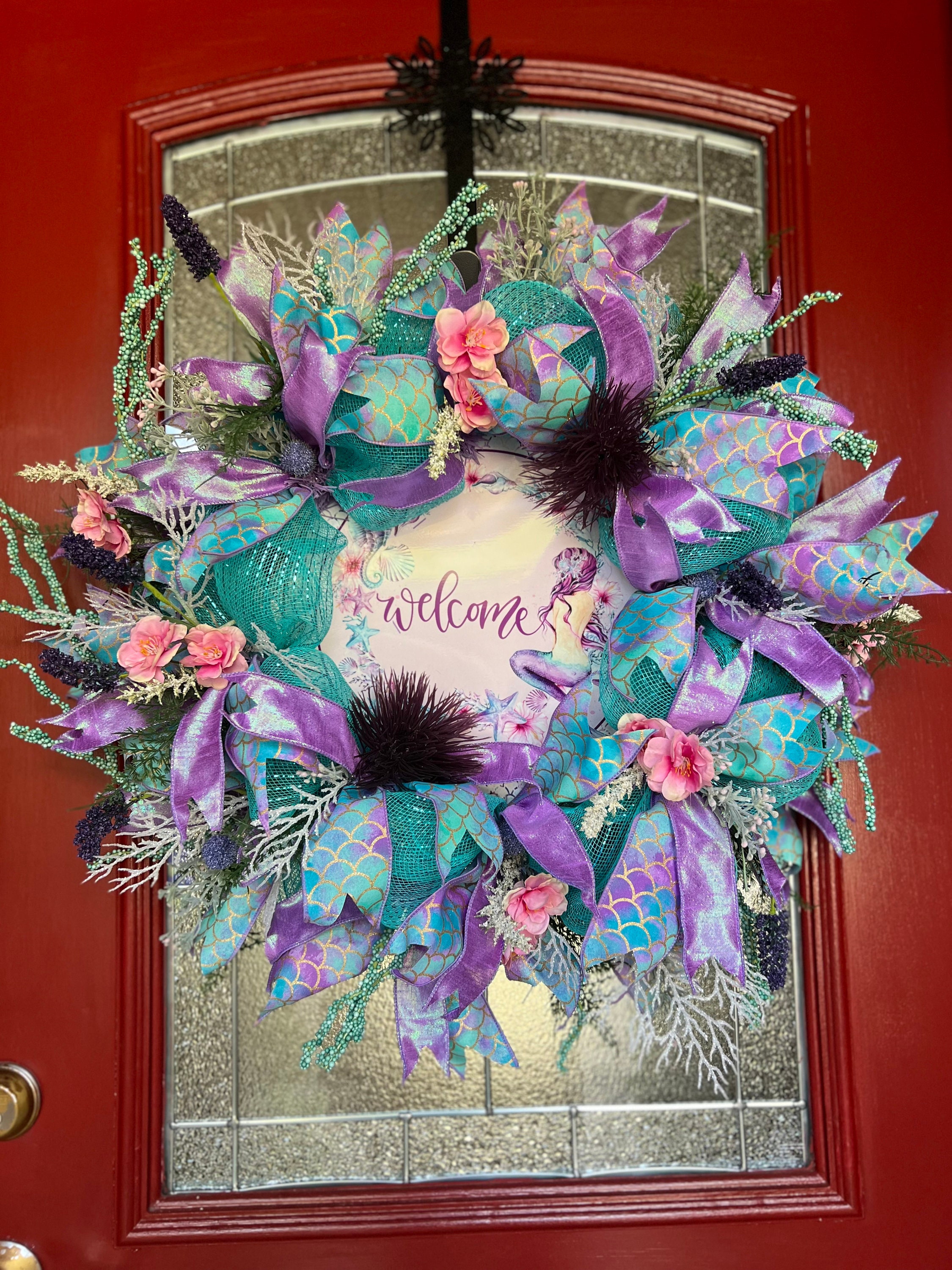 Beautiful Mermaid Welcome Wreath - Etsy