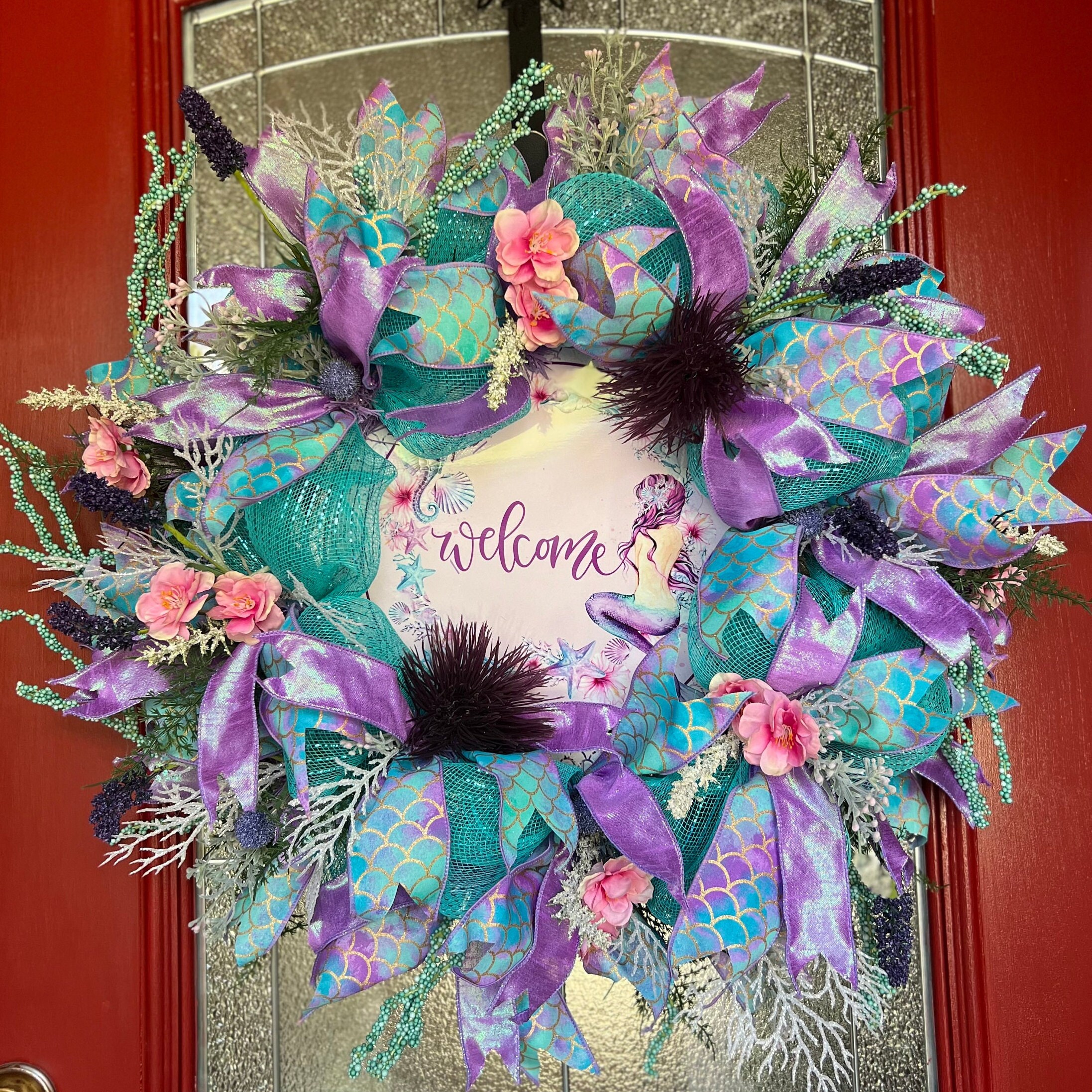 Beautiful Mermaid Welcome Wreath - Etsy