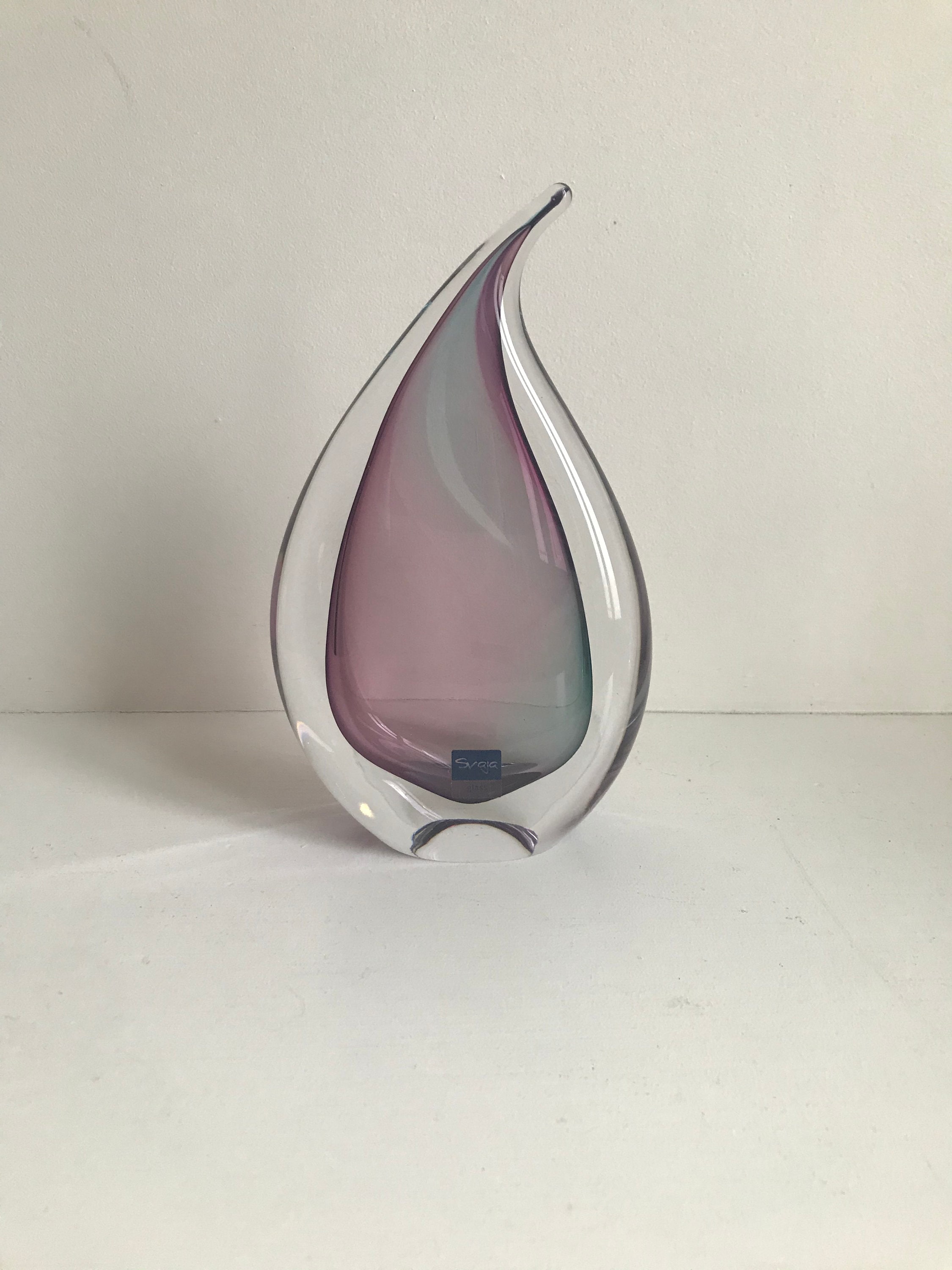 SVAJA ARTEMIDE GLASS Violet Sculpture Art Glass Paperweight - Etsy