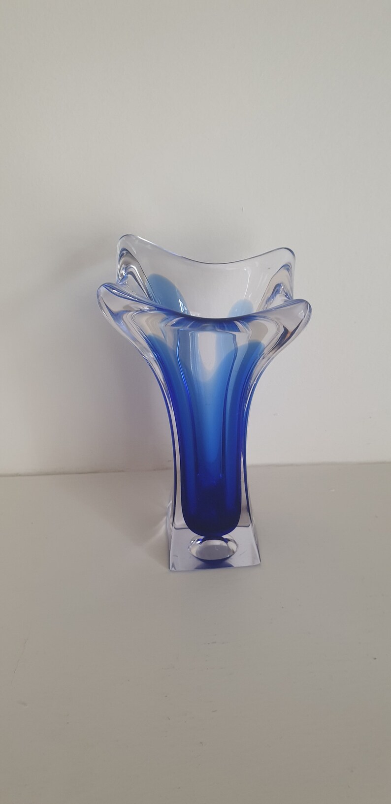 AUSTRIAN GLASS VASE 1960S - Etsy