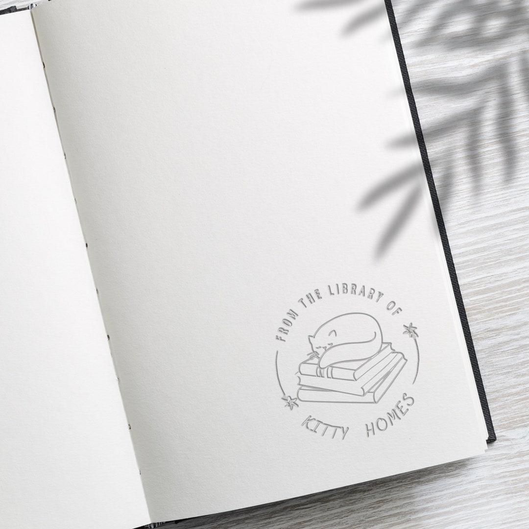 Book Embosser Personalized Custom Book Embosser Library Stamp Custom ...