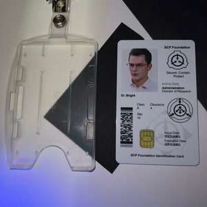 SCP Foundation ID Card (CAC Style) – Customized With Your Own ...