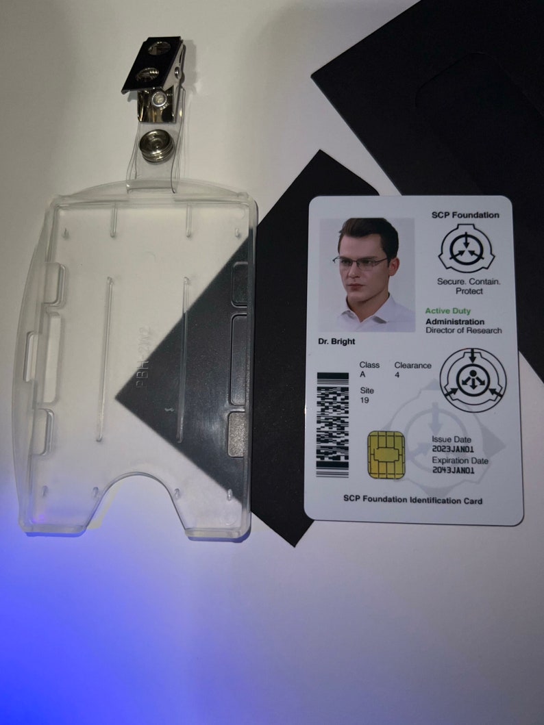 SCP Foundation ID Card (CAC Style) – Customized With Your Own ...