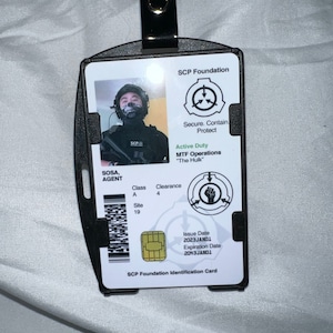 SCP Foundation ID Card (CAC Style) – Customized With Your Own Information and Photo - Etsy