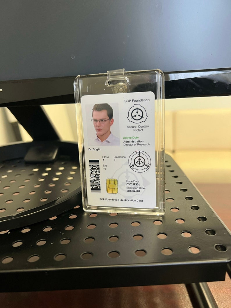SCP Foundation ID Card (CAC Style) – Customized With Your Own ...