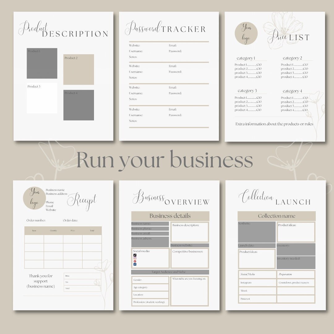 Pinterest Template for Digital Products Business Planner, Canva ...
