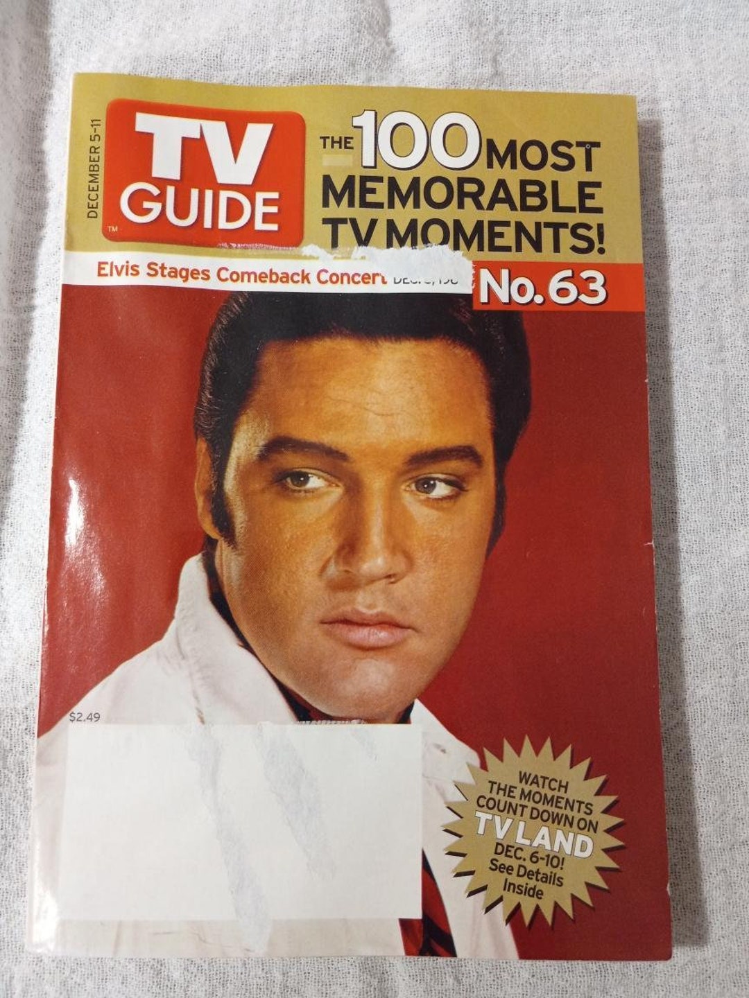 Elvis Presley 2004 TV Guide - Etsy