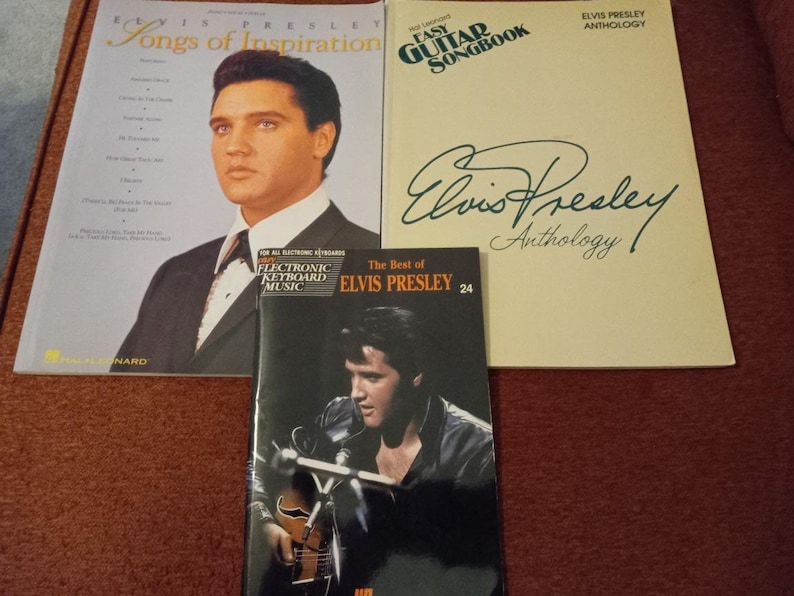 Elvis Presley Books of Sheet Music and Musical Notes Great for Piano ...