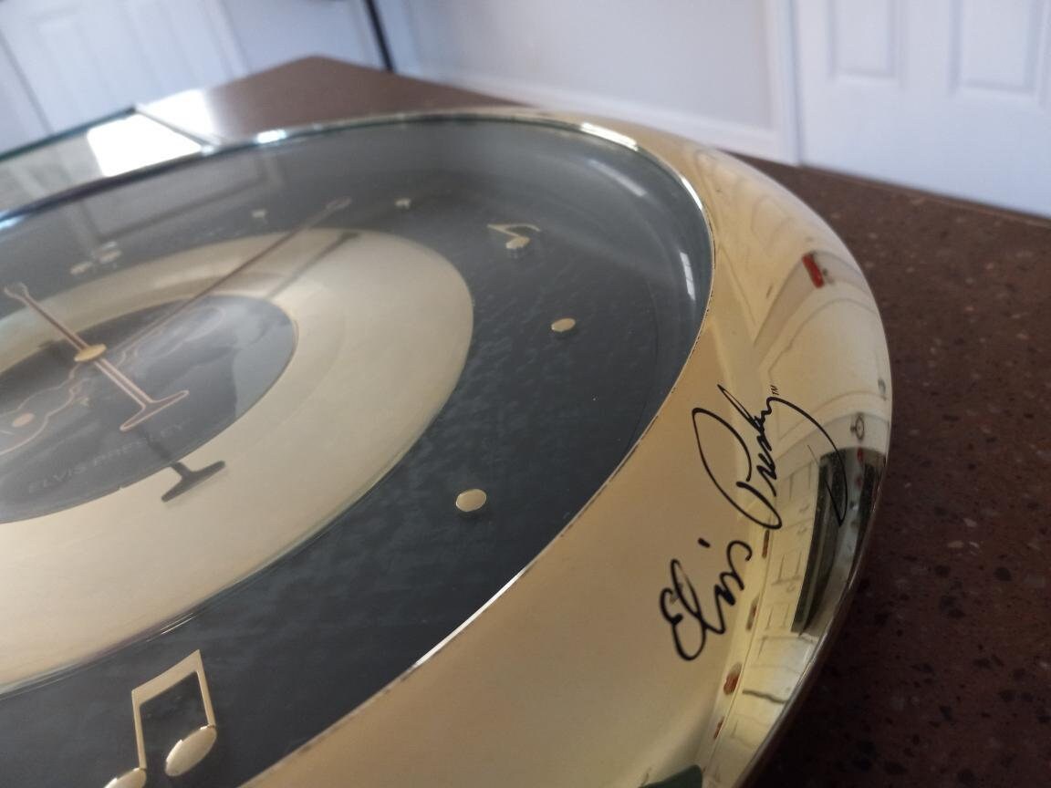Elvis Presley Clock W/ Guitar Shaped Hands - Etsy
