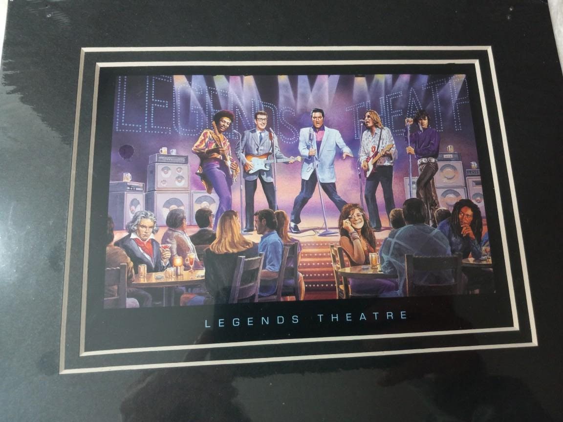 George Bungarda Legends Theatre Print Includes Elvis, Jimi Hendrix ...