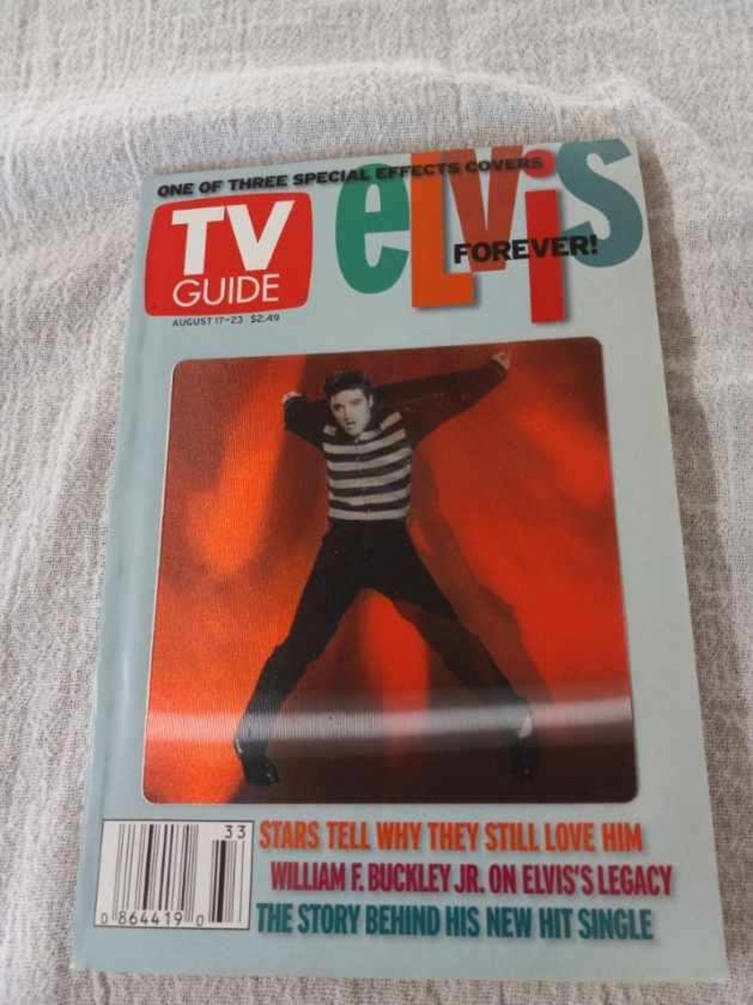 Elvis Presley 2002 TV Guide W/ Special Effects Cover "jailhouse Rock ...