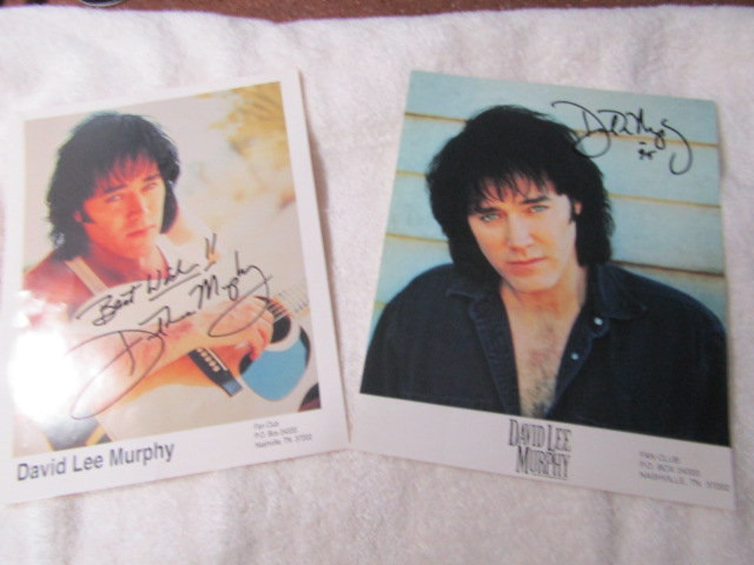 Lot of 2 David Lee Murphy Autographed Photos - Etsy