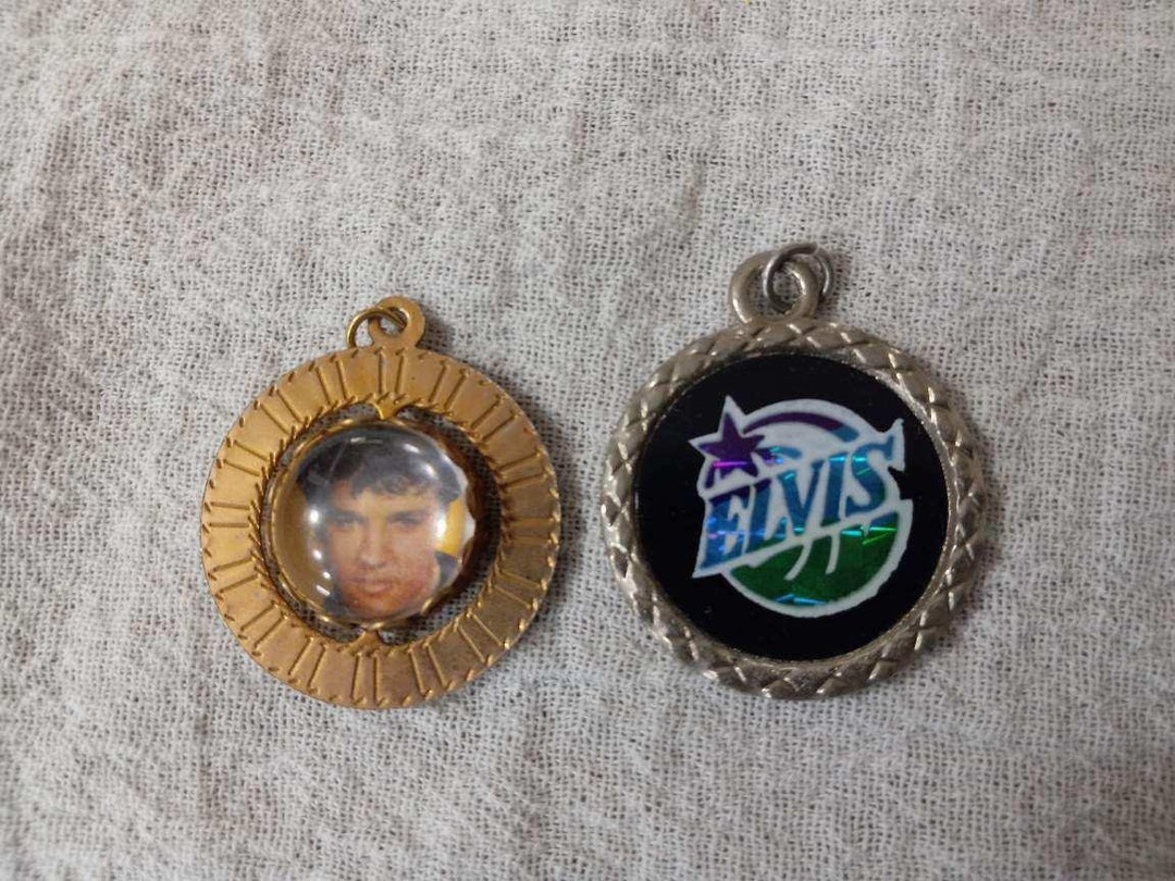 Lot of 2 Vintage Elvis Presley Necklace or Bracelet Charms - Etsy