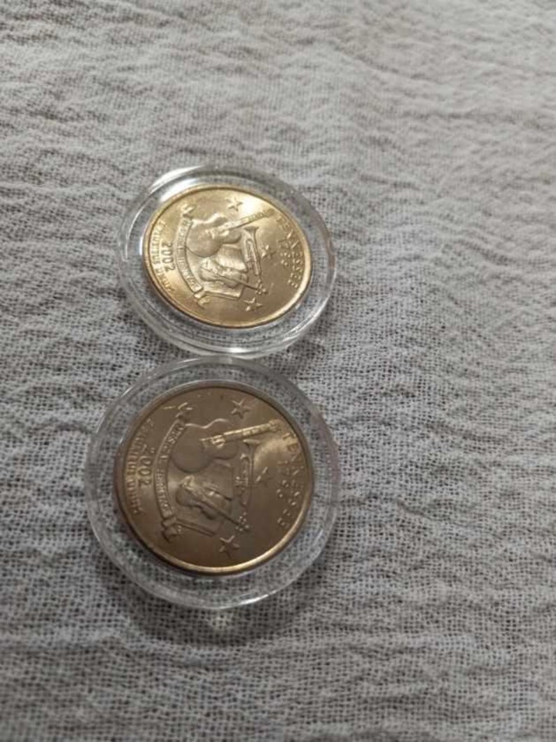 2002 Elvis Presley Commemorative Colorized Coins US Quarters - Etsy