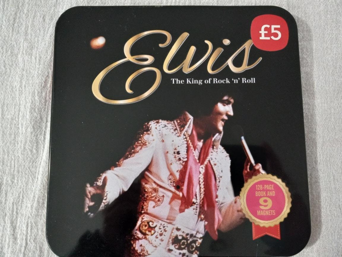 Elvis Presley Book and Magnets With Matching Tin - Etsy