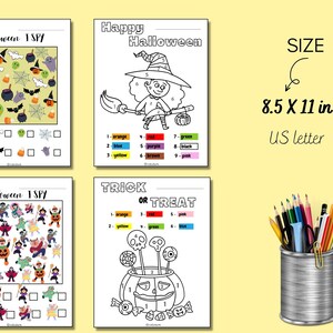 Halloween Printables for Preschool and Kindergarten, Halloween ...