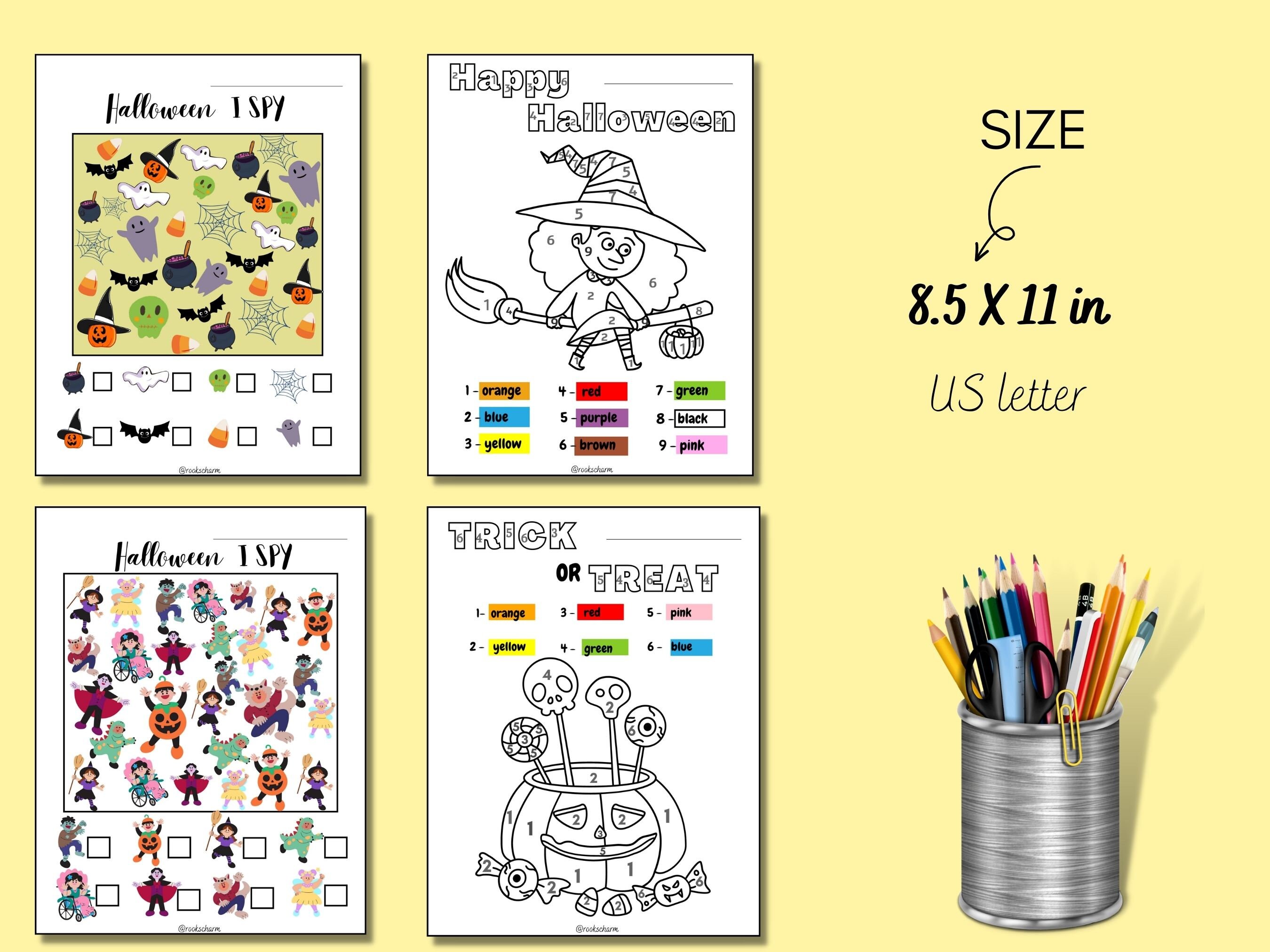 Halloween Printables for Preschool and Kindergarten, Halloween ...
