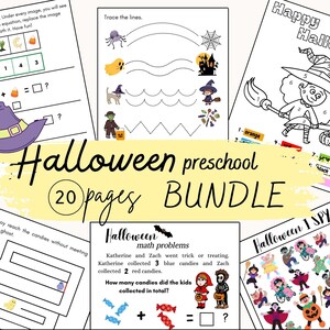 Halloween Printables for Preschool and Kindergarten, Halloween ...