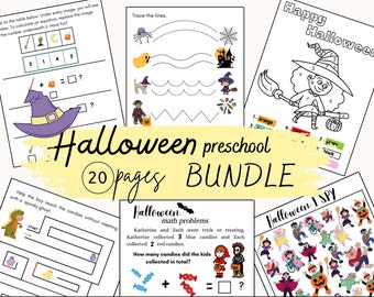Halloween Printables for Preschool and Kindergarten, Halloween ...