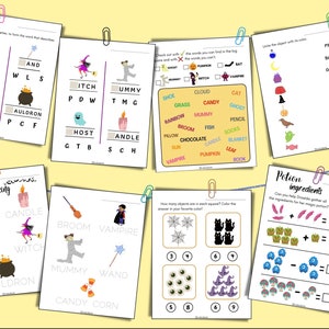 Halloween Printables for Preschool and Kindergarten, Halloween ...