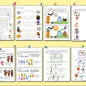 Halloween Printables for Preschool and Kindergarten, Halloween ...