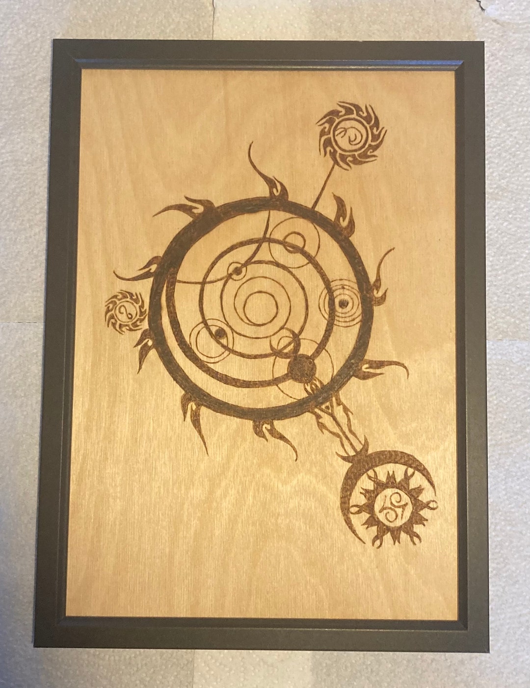 Oghma Infinium Skyrim Inspired Handburned Pyrography Stencil Picture ...