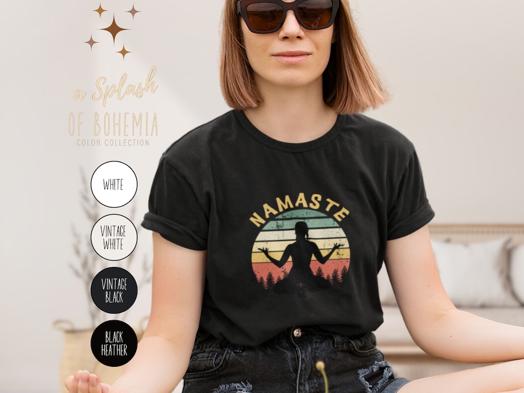 Namaste Meditation T Shirt, Relax Shirt for Women, Namaste Yoga T Shirt ...
