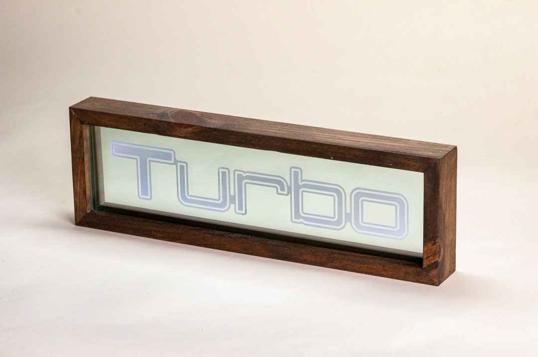 Volvo Turbo Badge Neon Mirror, Classic Volvo 240, Turbo Wagon, 240 GLT ...