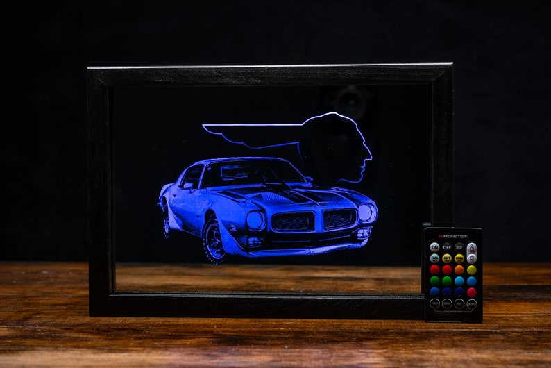 RGB - 1970 Pontiac Trans Am Neon Mirror 8x12 - Etsy