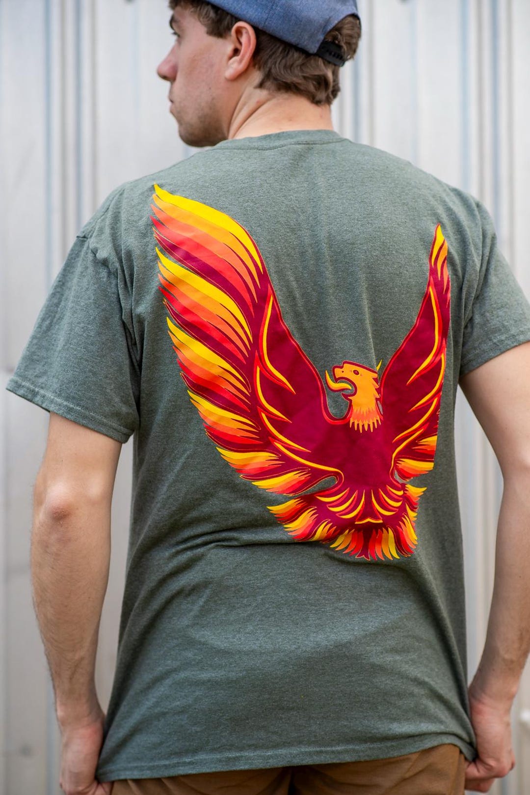 Asymmetrical Trans AM Bird/script Tee Shirt - Handmade - Etsy