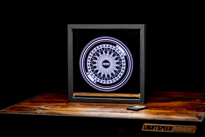 BBS RS Wheel Mirror - Neon Sign - Jdm - Etsy