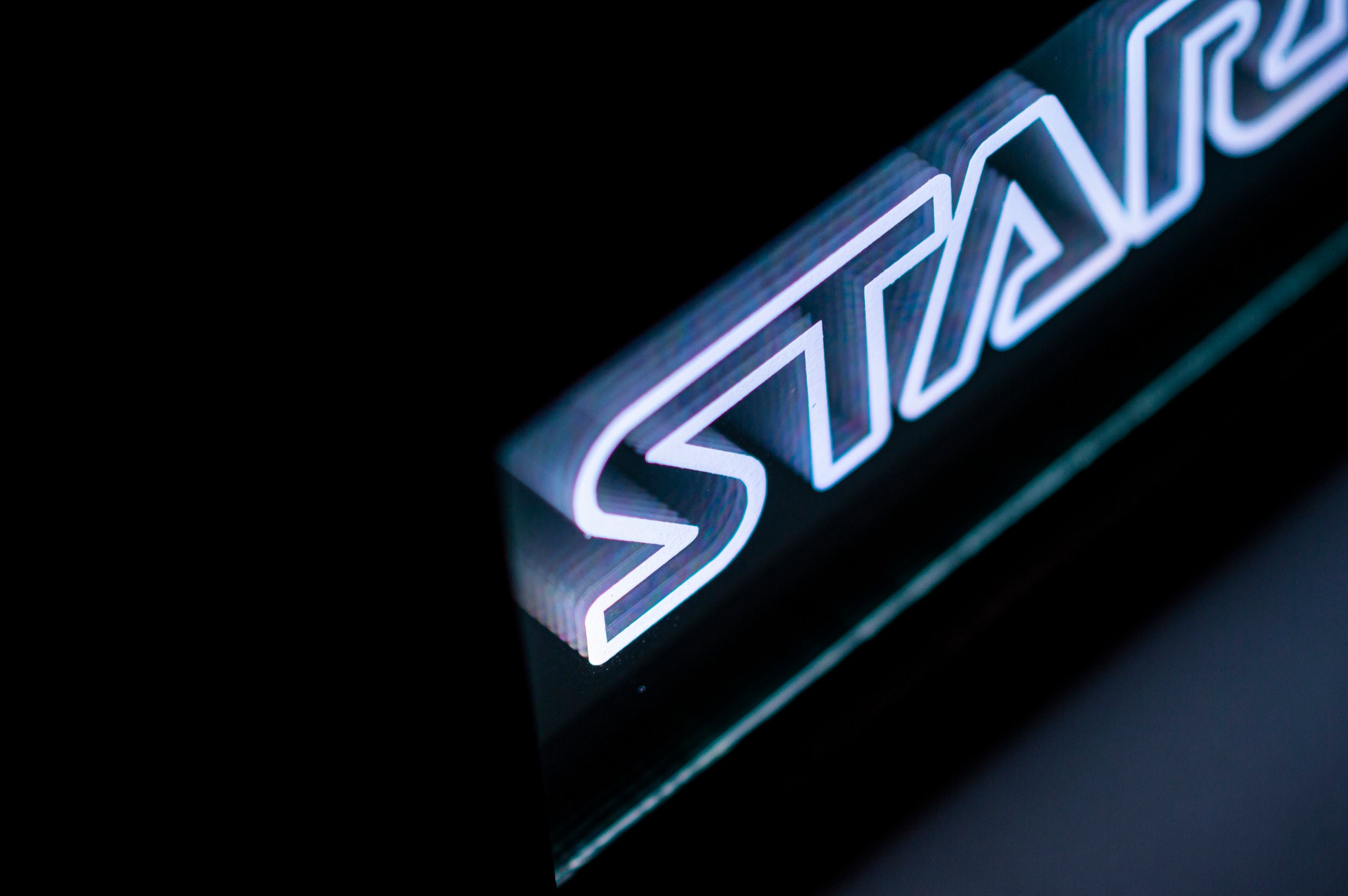 Mitsubishi Starion Turbo Neon Mirror DSM Badge Script - Etsy