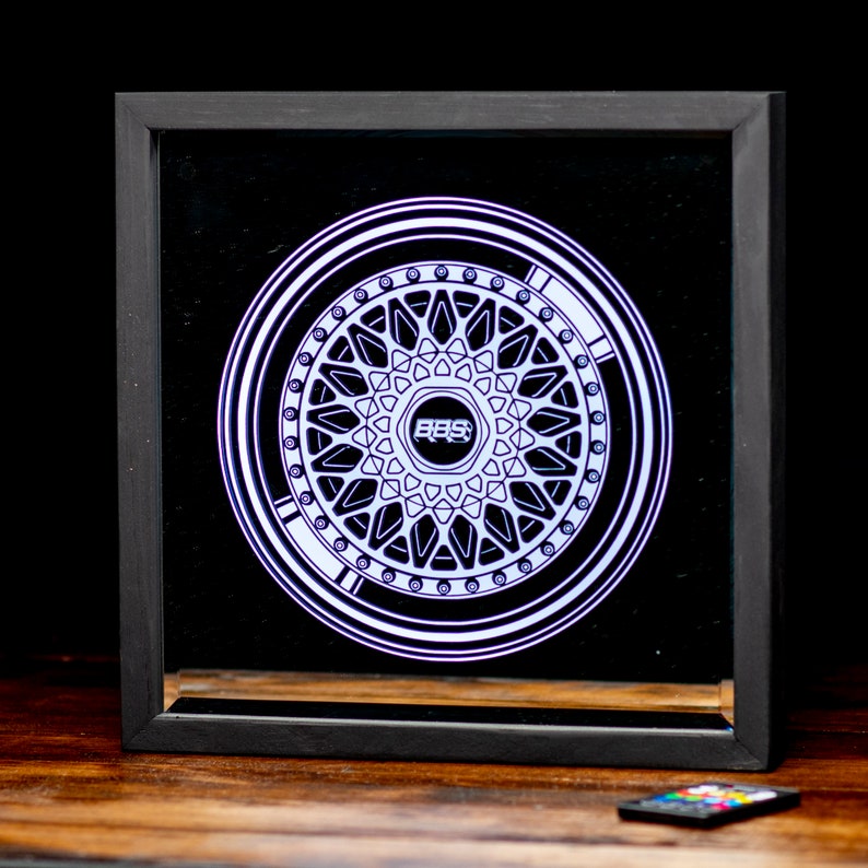 BBS RS Wheel Mirror - Neon Sign - Jdm - Etsy