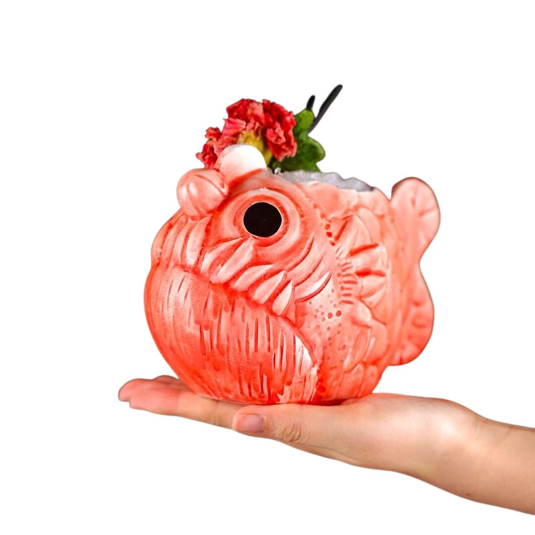 Fish Tiki Mug, Cocktail Mug 660ML - Etsy