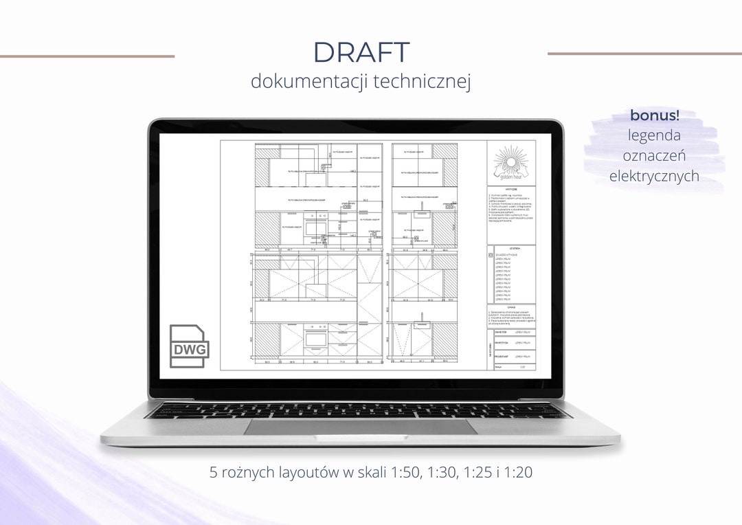 Layout DRAFT DWG Technical Documentation - Etsy