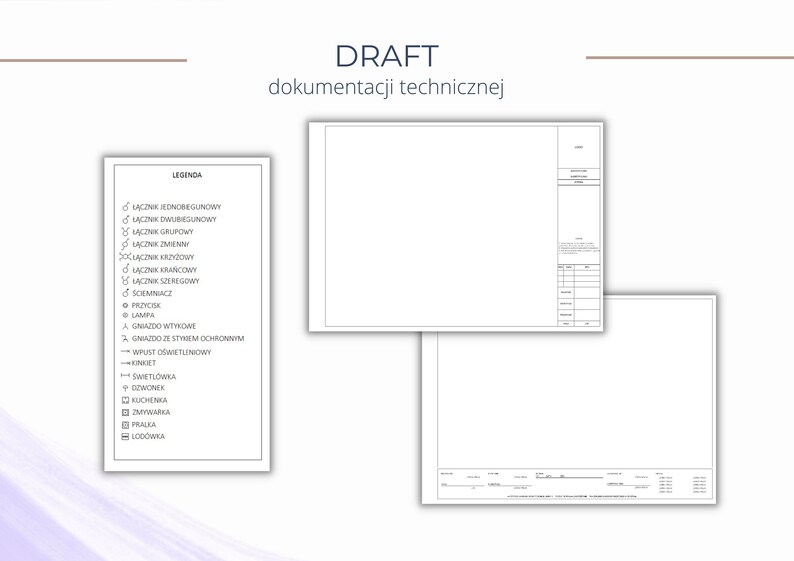 Layout DRAFT DWG Technical Documentation - Etsy