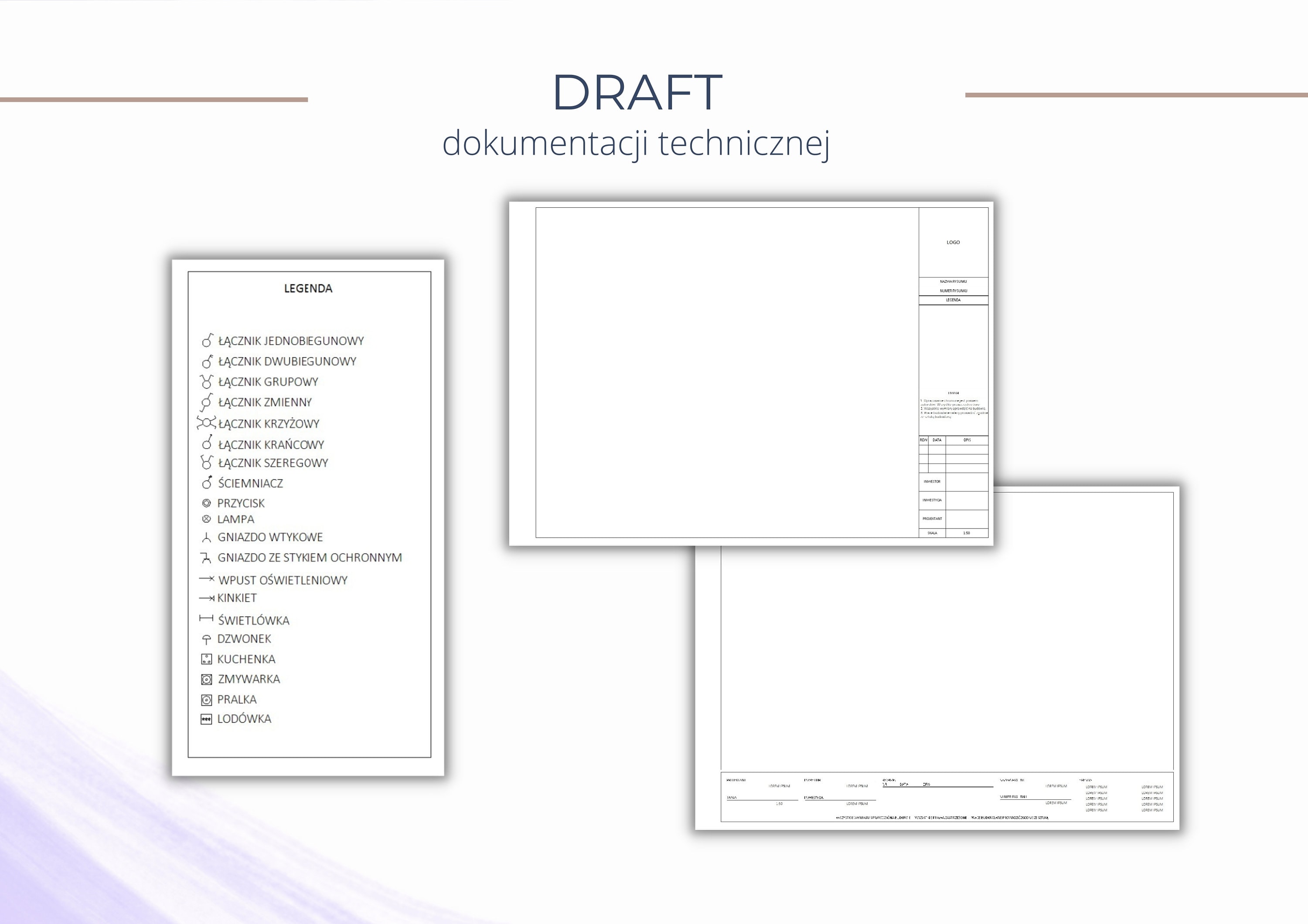 Layout DRAFT DWG Technical Documentation - Etsy