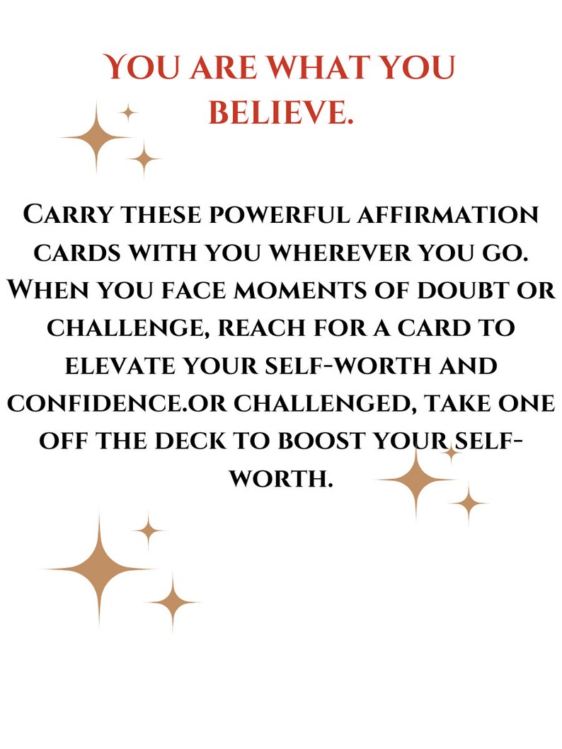 30 Positive Affirmation Cards Deck for Teens,mindfulness Cards Deck ...