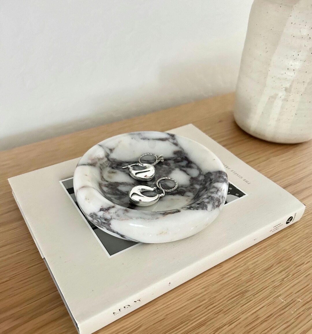 Calacatta Viola Marble Catch-all, Ring Holder Handmade Product ...